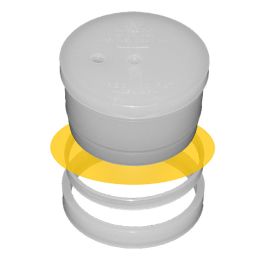 1440: XRF Sample Cup, Single Open End; 1.55" (39.4mm) Dia X 0.88" (22 ...