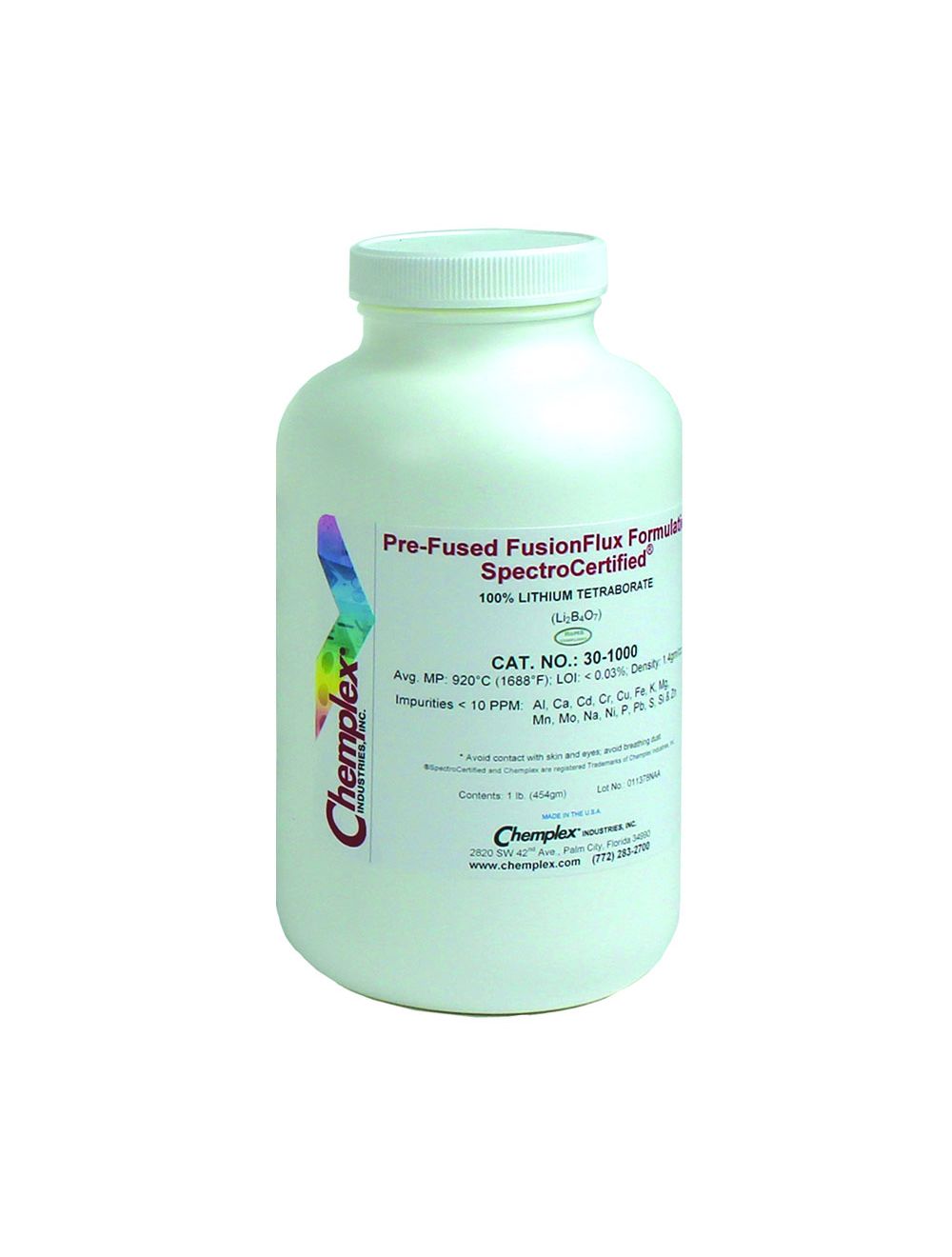 31-1000: FusionFlux® Formulation Lithium Tetraborate 100% (Li2B4O7); 2 ...