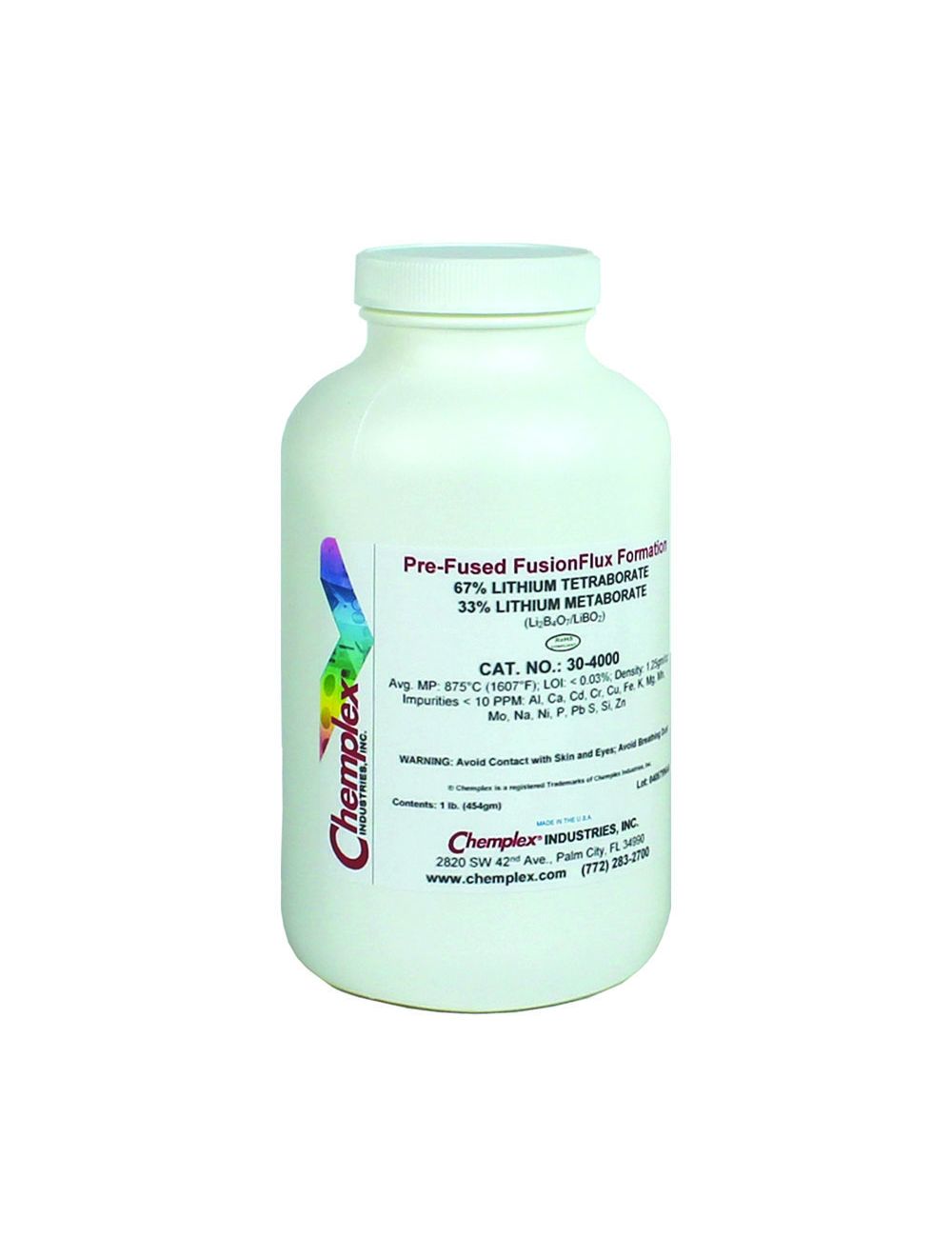 31-4000: FusionFlux® Formulation Lithium Tetraborate 67% (Li2B4O7 ...