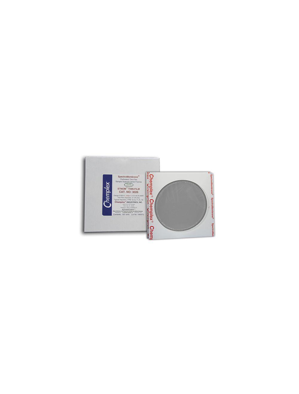 3009: Mylar® 3.0 μm (0.12 mil); 2.5"; SpectroMembrane® Thin-Film Sample ...